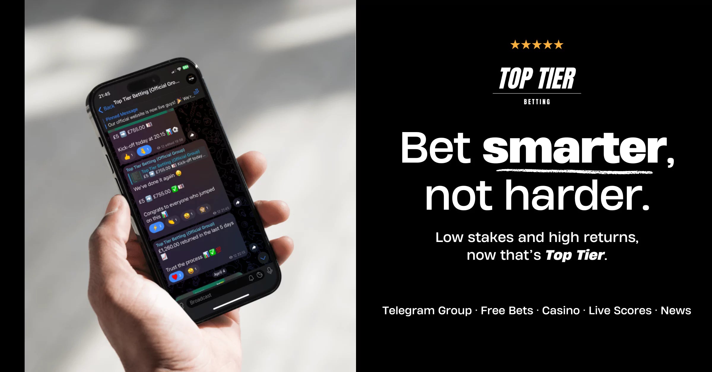 Top Tier Betting | Latest Free Bets & Bookmaker Sign Up Offers